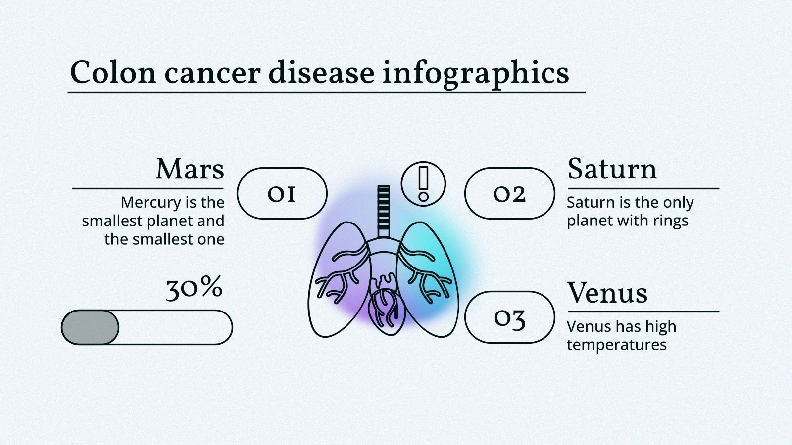 Colon Cancer Disease Infographics | Google Slides & PowerPoint