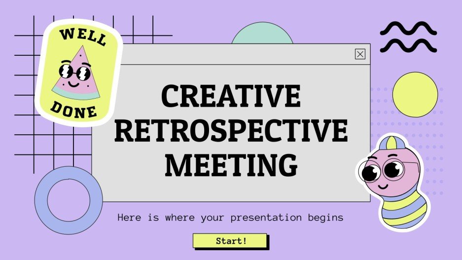 Creative Retrospective Meeting | Google Slides & PowerPoint
