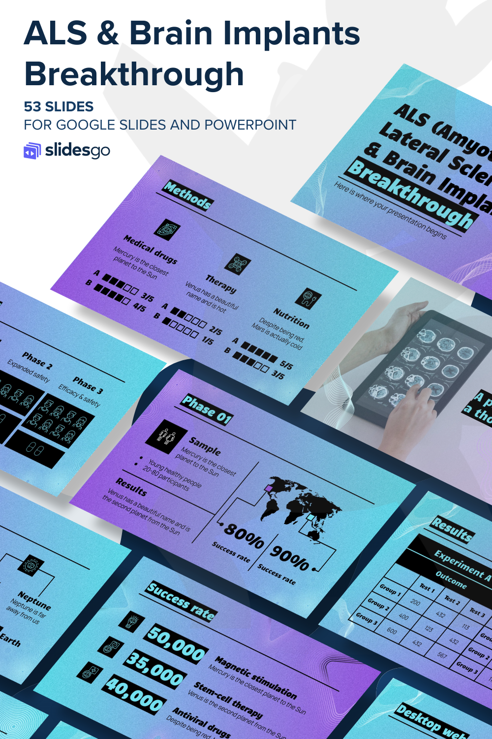ALS & Brain Implants Breakthrough | Google Slides & PowerPoint