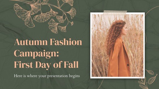 Autumn Fashion Campaign | Google Slides and PowerPoint