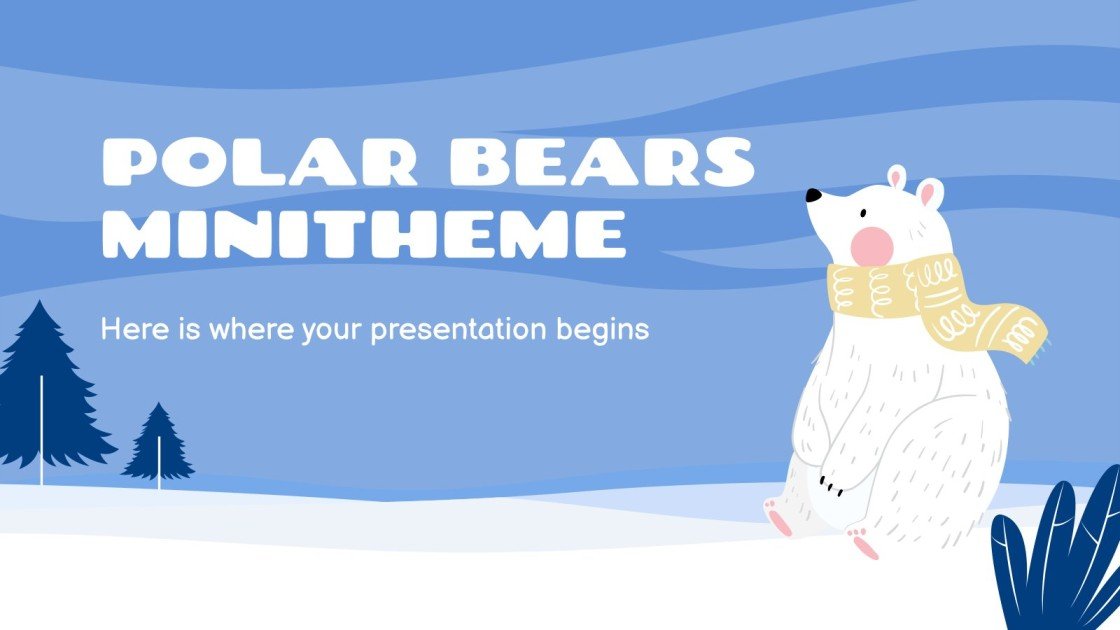 Polar Bears Minitheme | Google Slides and PowerPoint