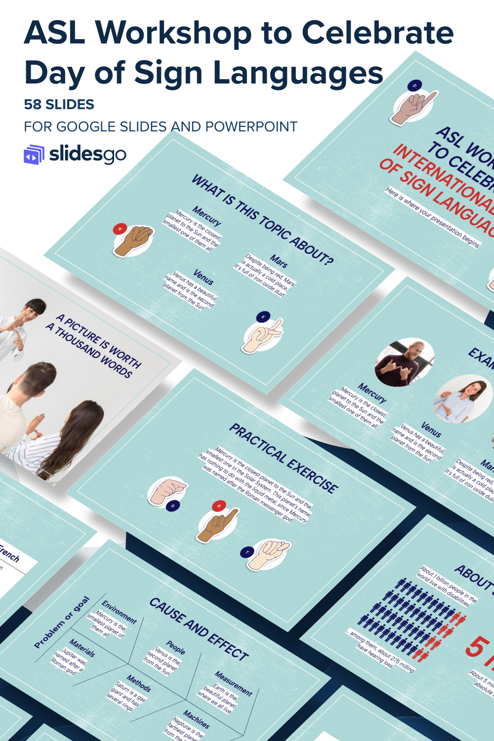 American Sign Language Workshop | Google Slides & PPT