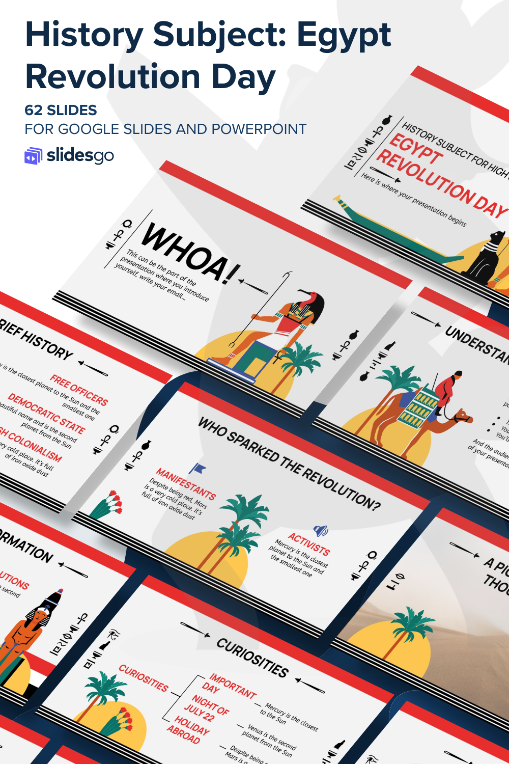 History for High School: Egypt Revolution Day | Google Slides