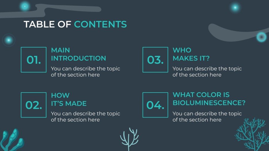 Bioluminescence Style Minitheme | Google Slides & PowerPoint