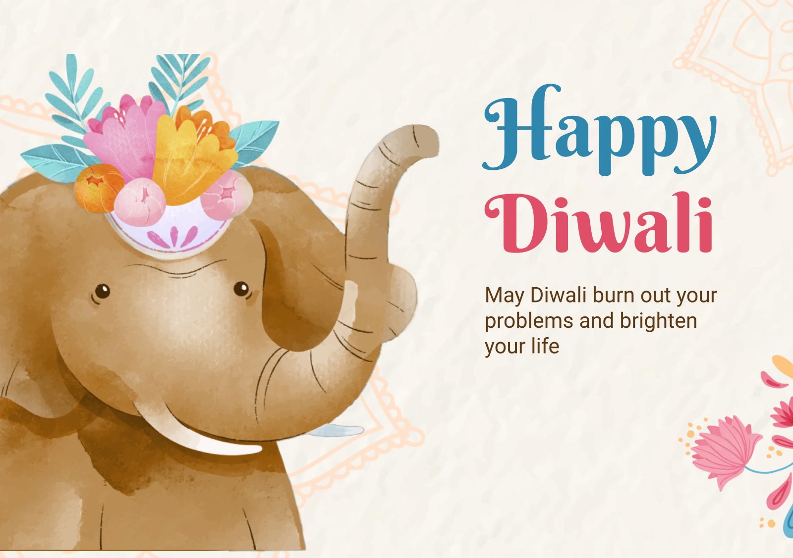 Happy Diwali Printable Cards | Google Slides and PowerPoint