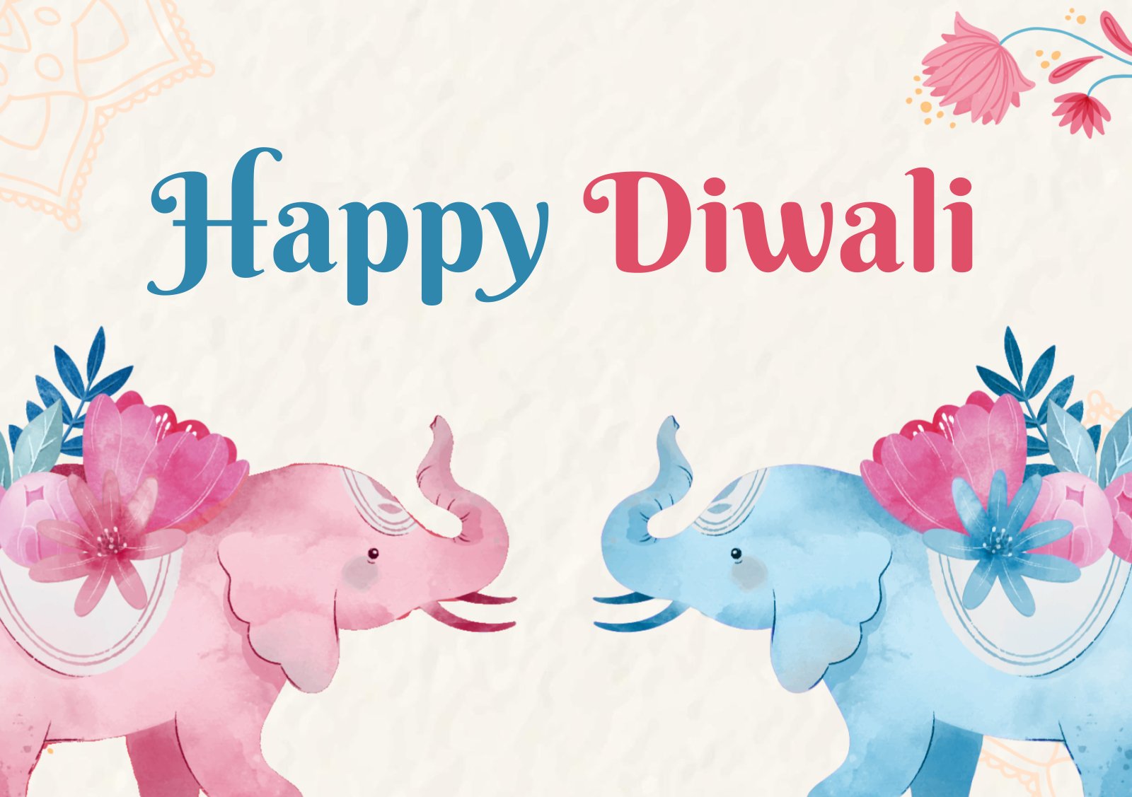 Happy Diwali Printable Cards | Google Slides and PowerPoint
