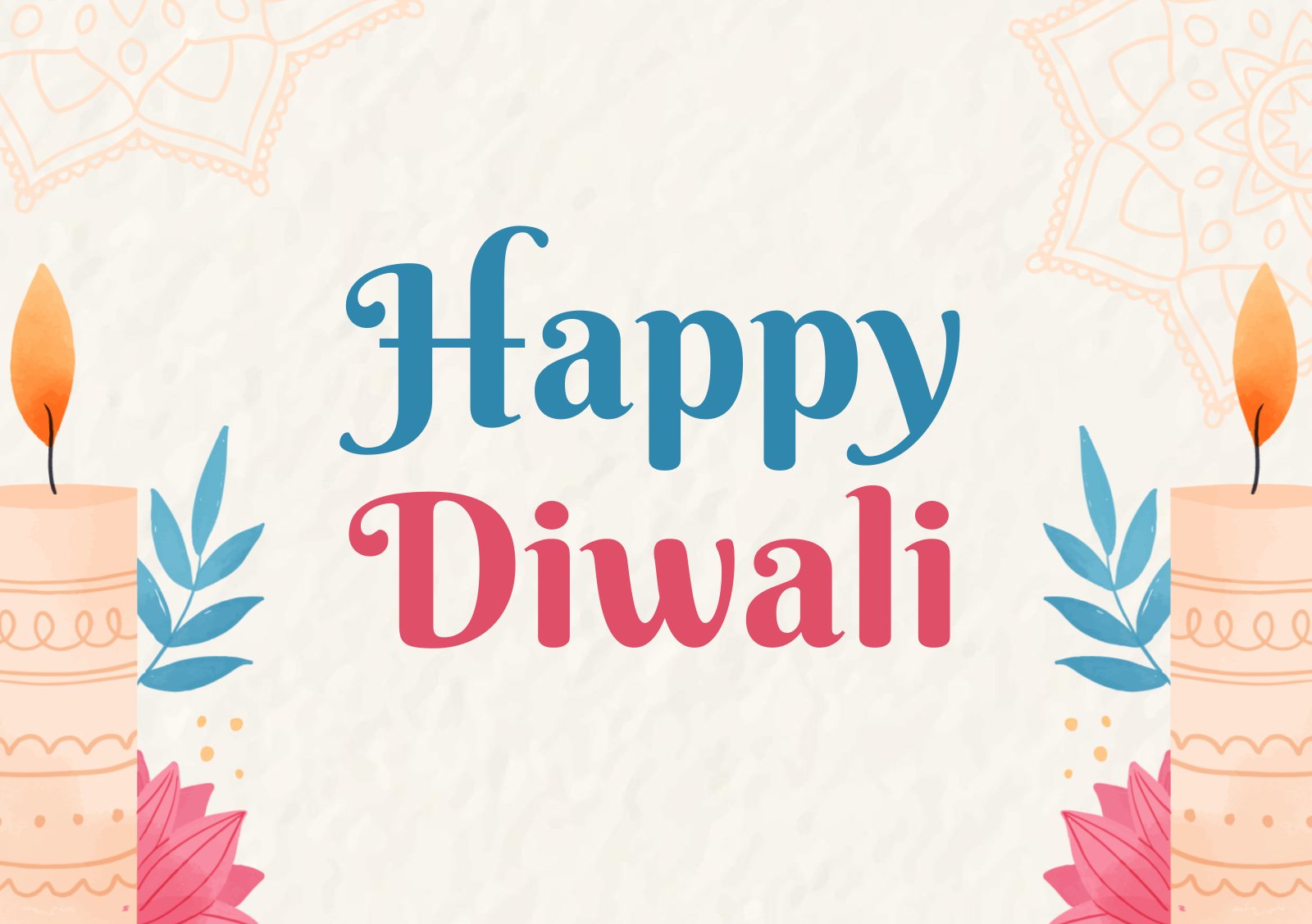 Happy Diwali Printable Cards | Google Slides and PowerPoint