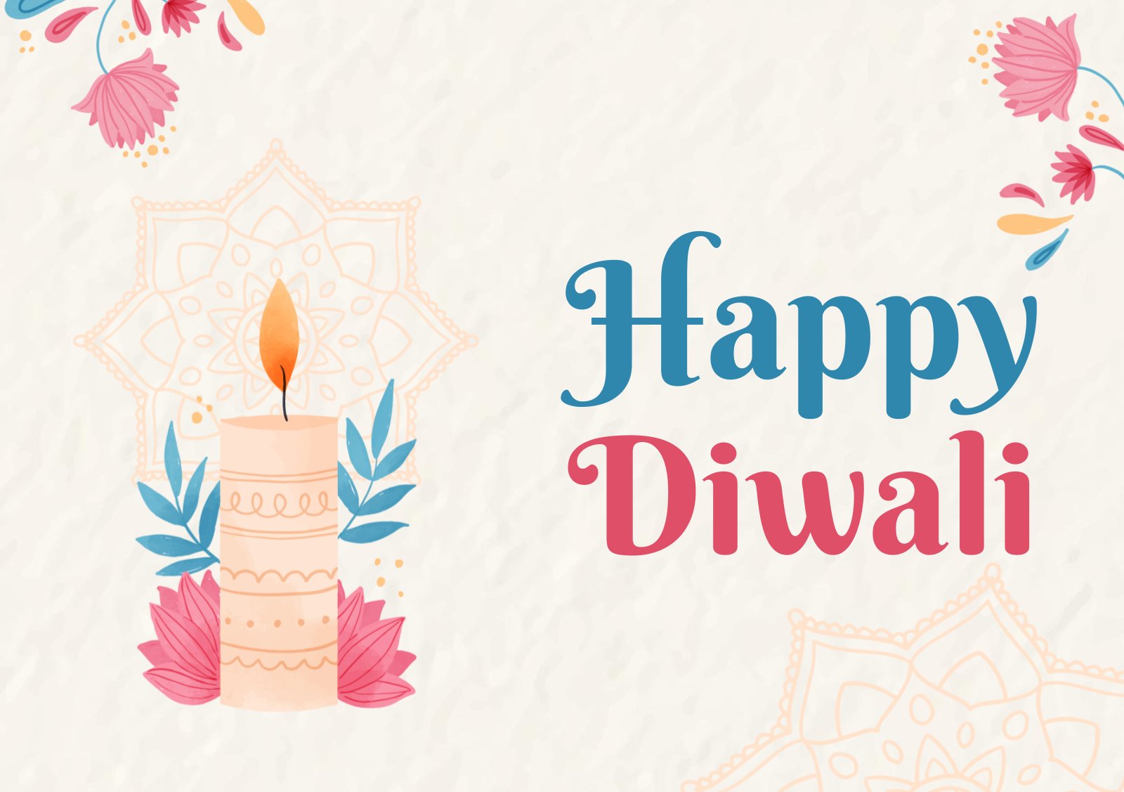 Happy Diwali Printable Cards | Google Slides and PowerPoint