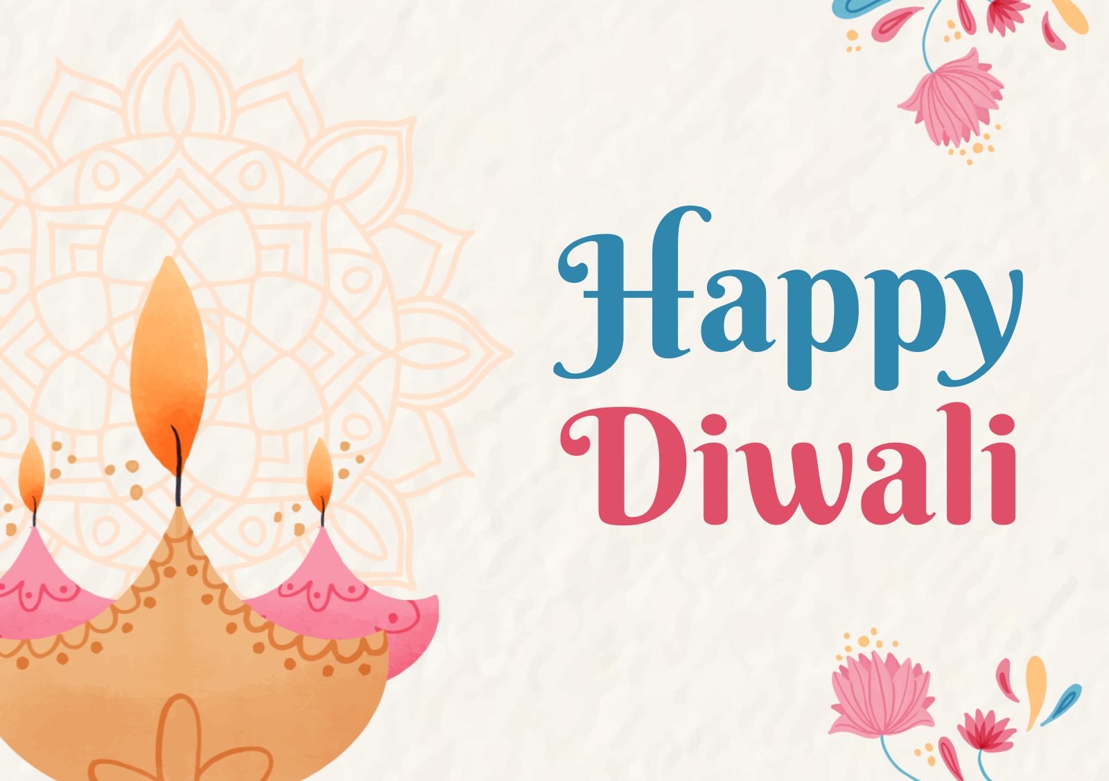 Happy Diwali Printable Cards | Google Slides and PowerPoint