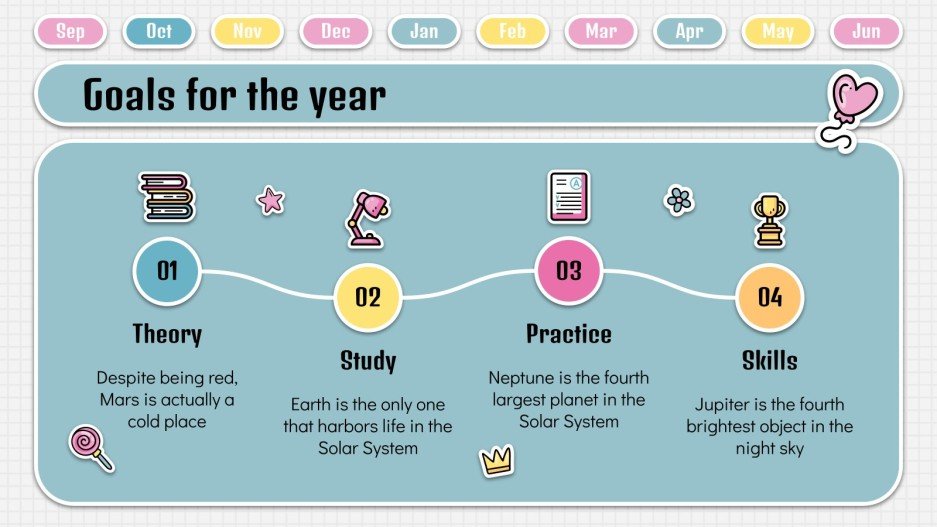 Planner estilo cuento de hadas para niños de preescolar