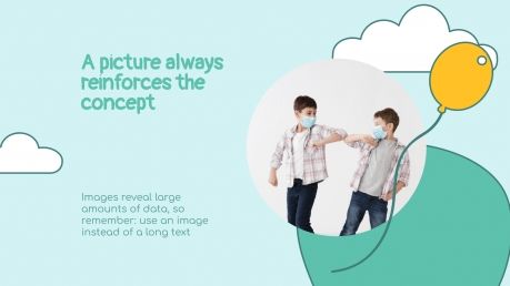 Morning Greetings with Social Distancing Google Slides & PPT