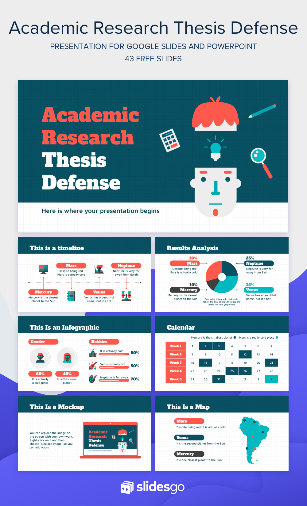 Academic Research Thesis Defense Google Slides & PowerPoint
