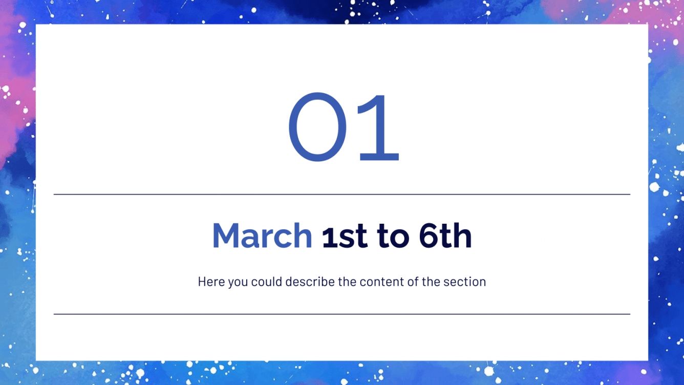 March Daily Slides Google Slides theme & PowerPoint template