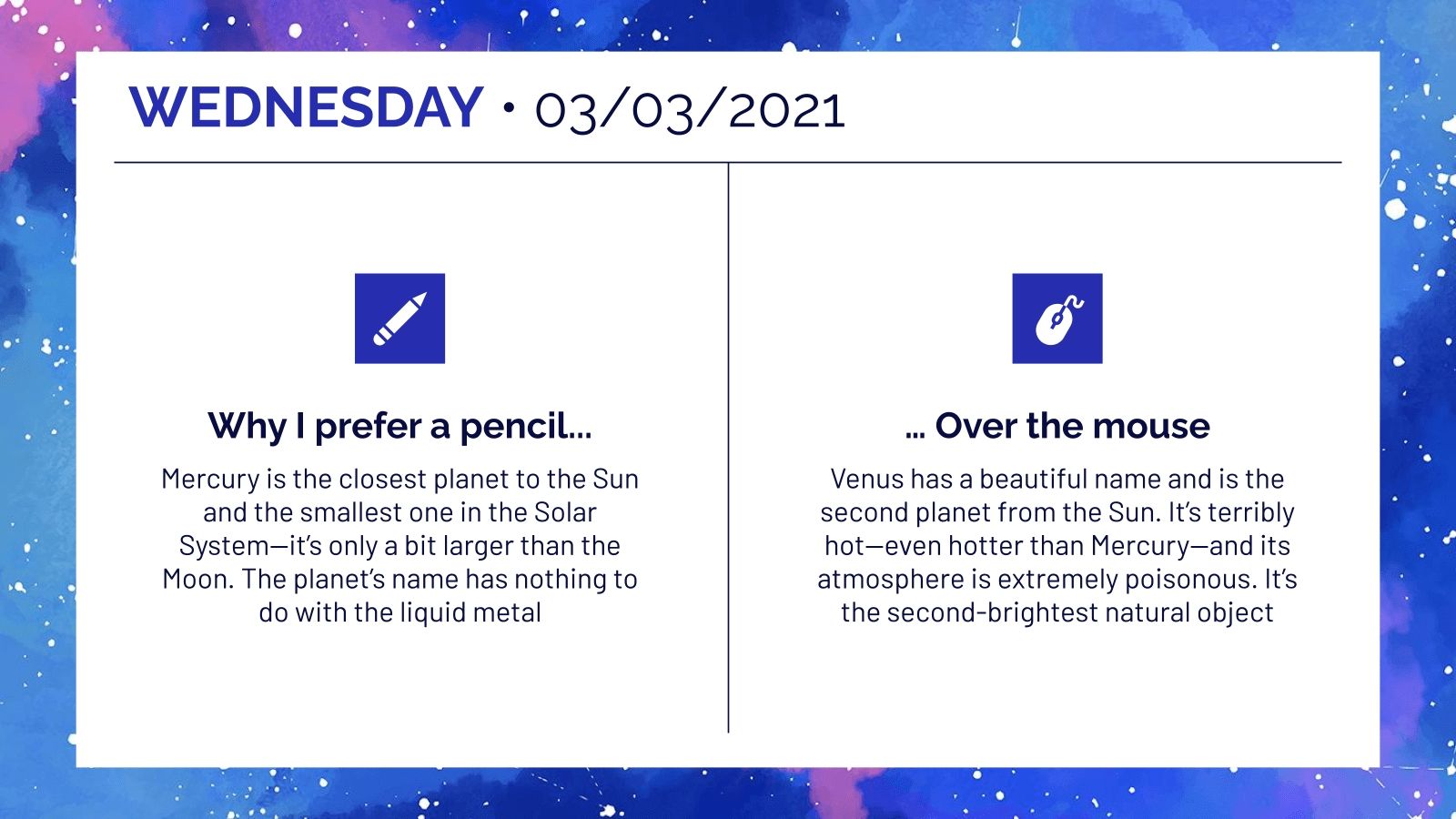 March Daily Slides Google Slides theme & PowerPoint template