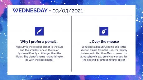 March Daily Slides Google Slides theme & PowerPoint template