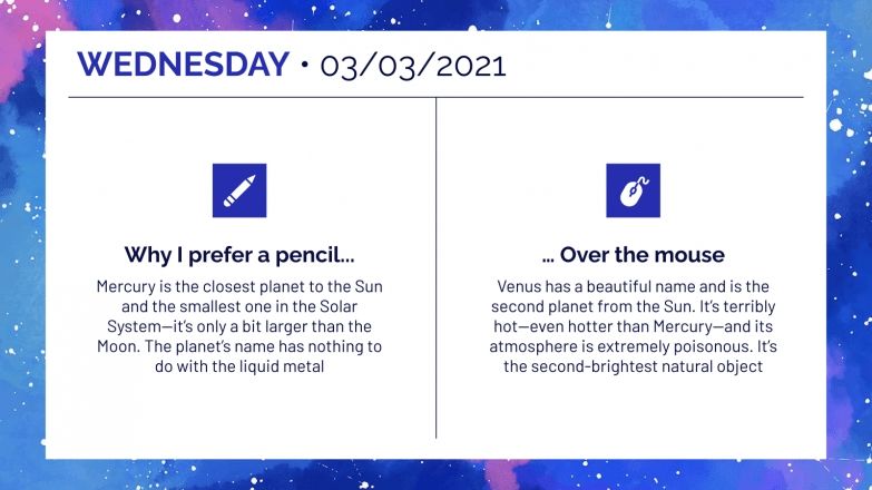 March Daily Slides Google Slides theme & PowerPoint template