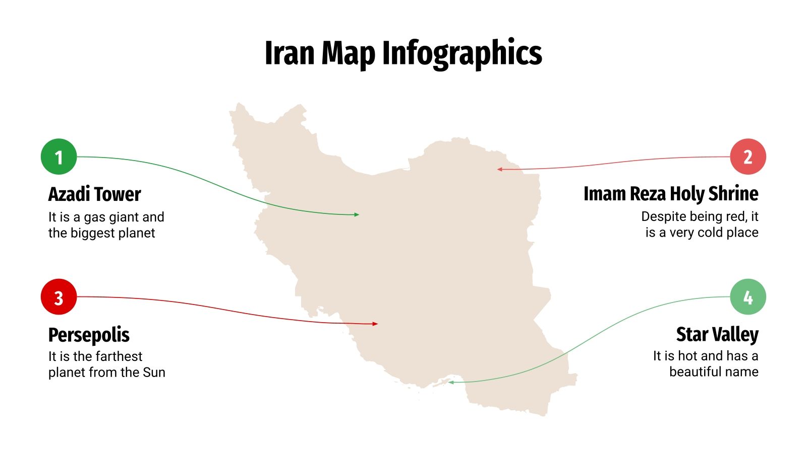 Iran map infographics | Google Slides & PowerPoint theme