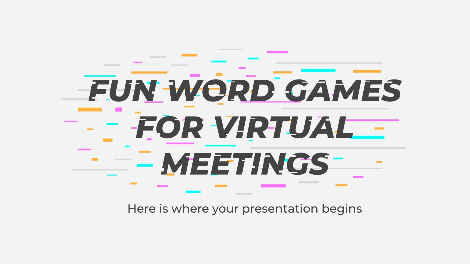 Fun Word Games for Virtual Meetings Google Slides & PPT