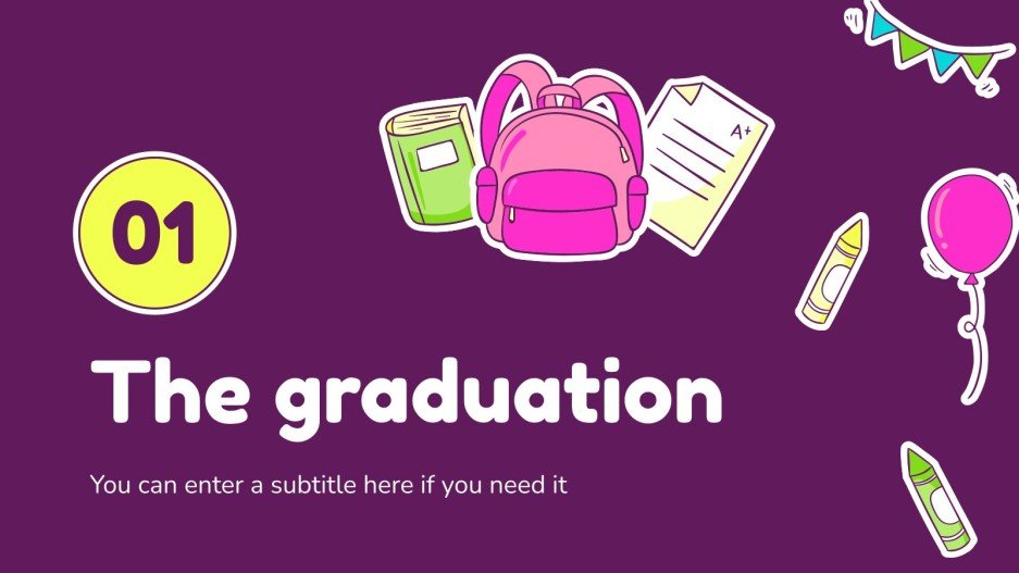 Pre-K Graduation Party | Google Slides & PowerPoint template