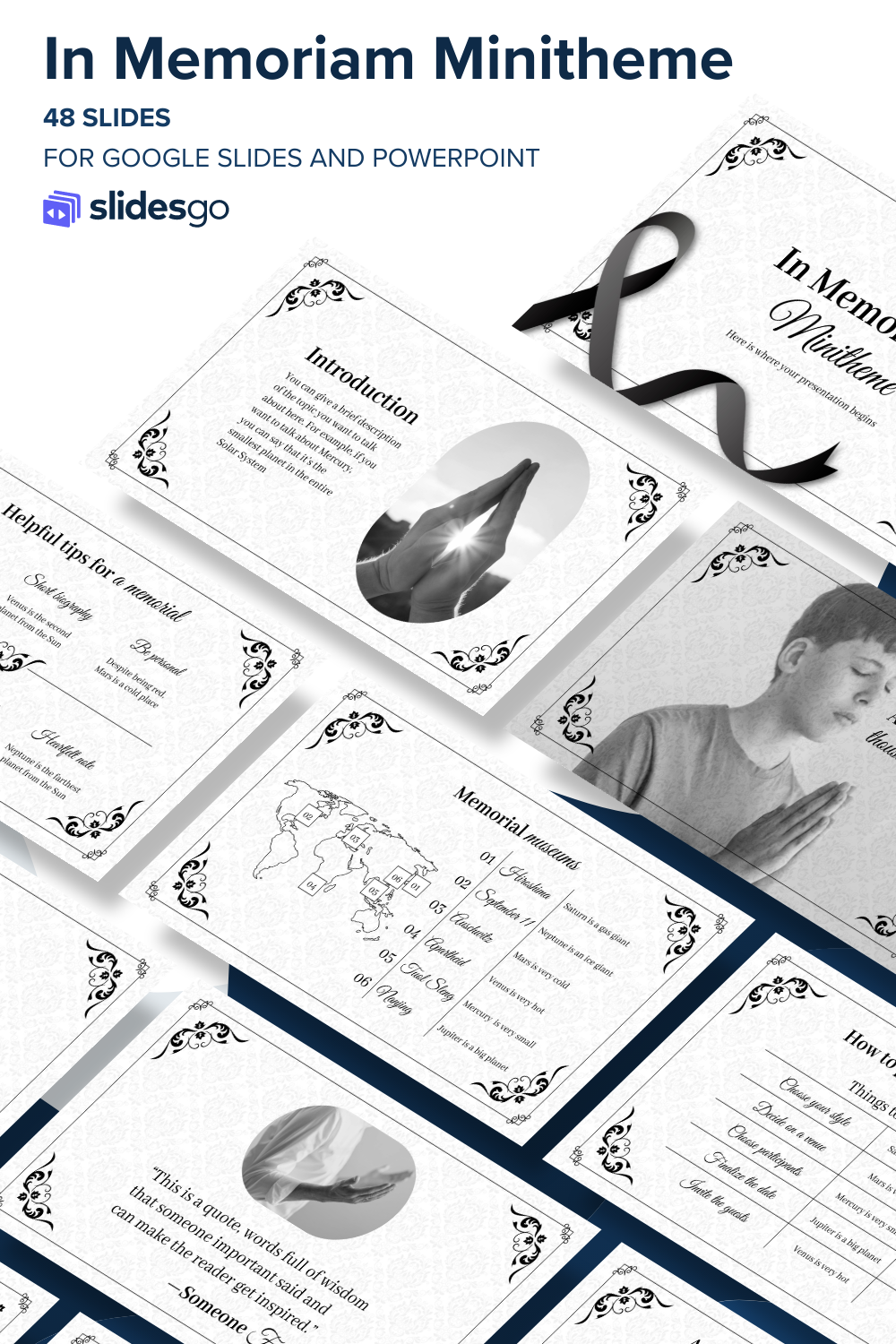 In Memoriam Minitheme | Google Slides and PowerPoint