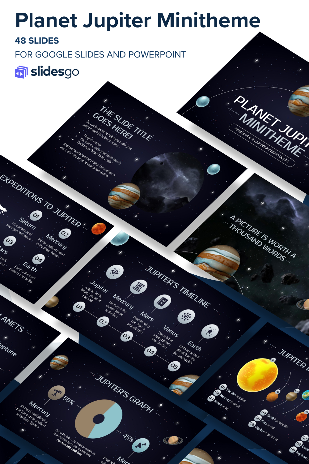 Planet Jupiter Minitheme | Google Slides & PowerPoint template