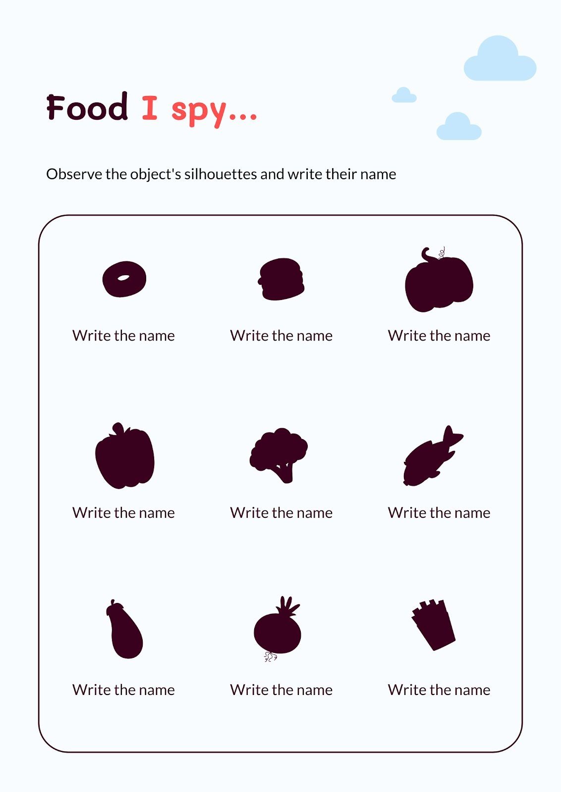 Hojas de "veo, veo" para primaria | Google Slides y PowerPoint