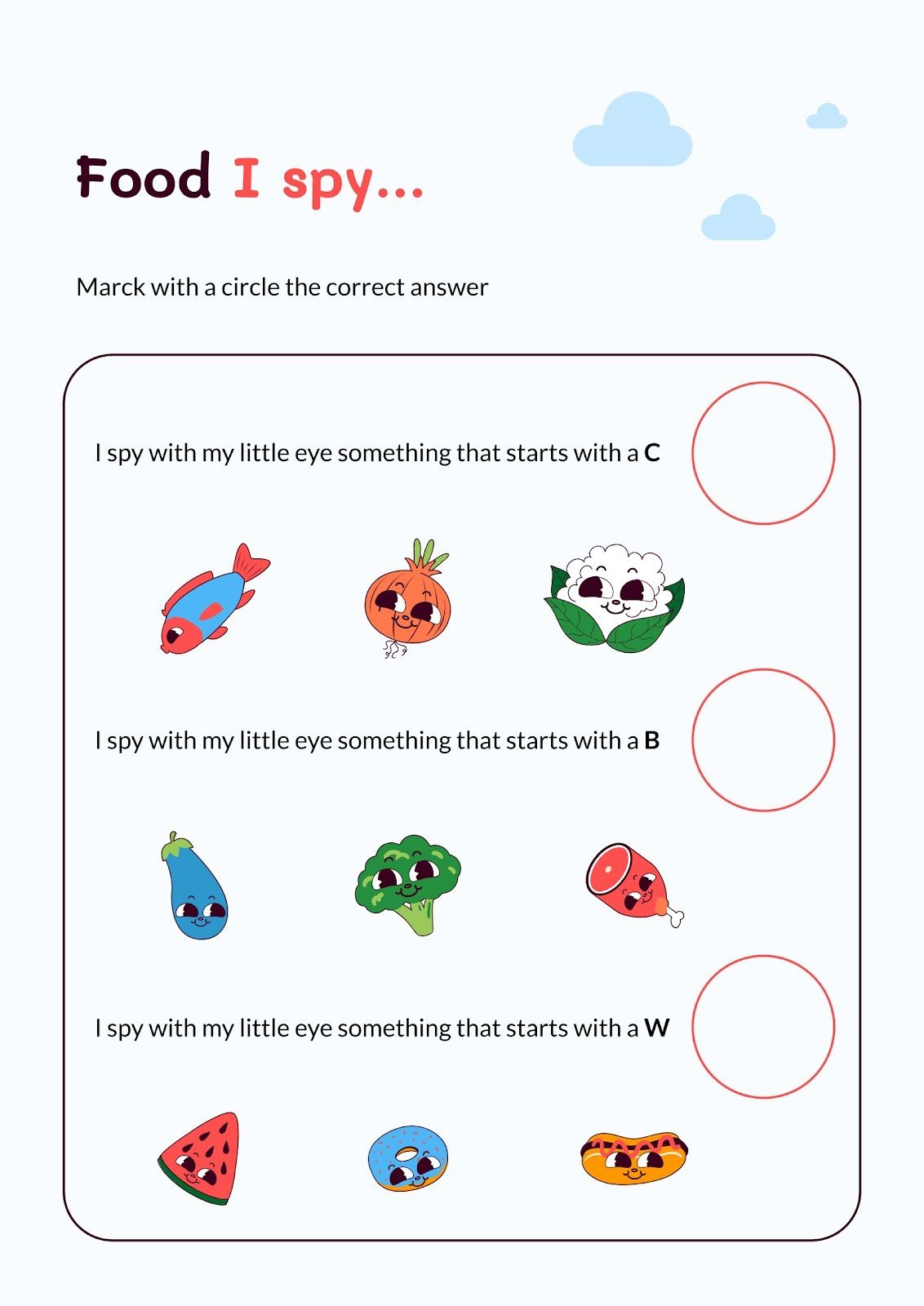 Hojas de "veo, veo" para primaria | Google Slides y PowerPoint