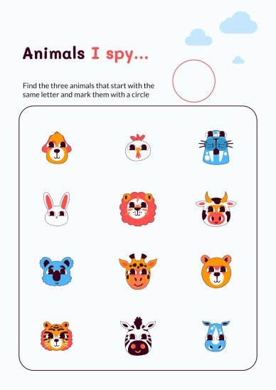 I Spy Worksheets for Elementary | Google Slides & PowerPoint