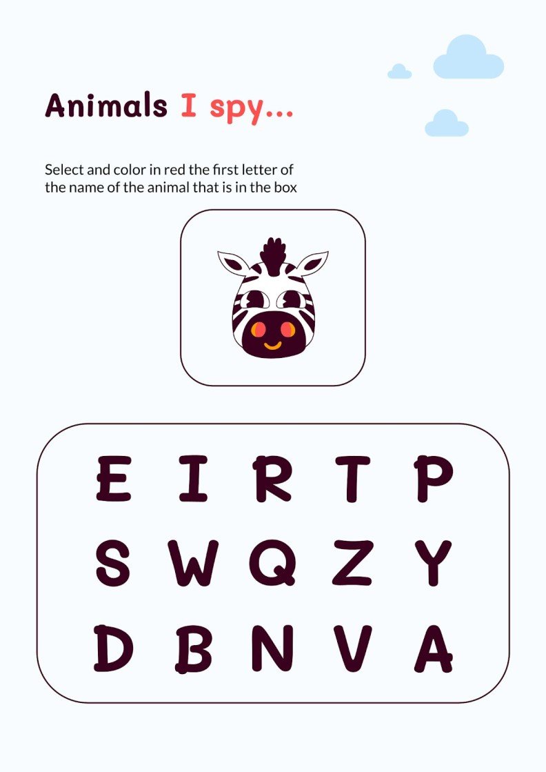 Hojas de "veo, veo" para primaria | Google Slides y PowerPoint