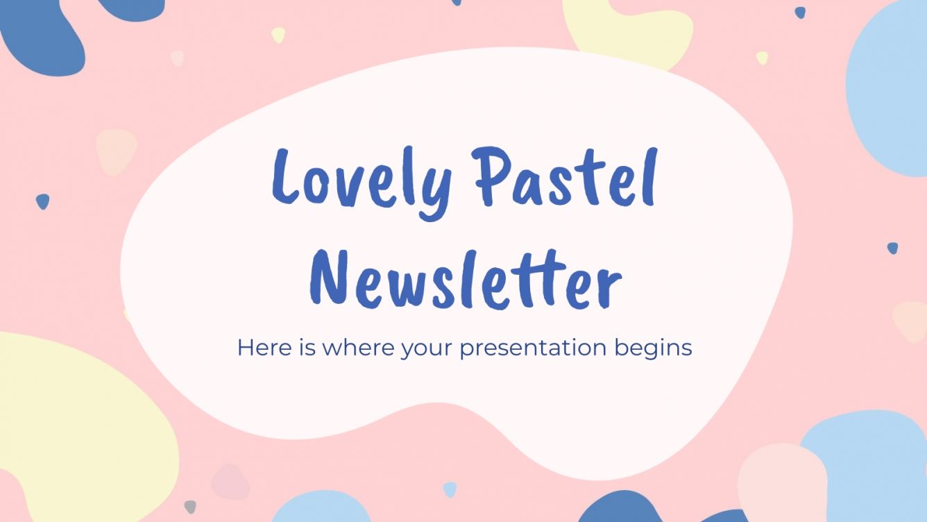 Lovely Pastel Newsletter | Google Slides & PPT template