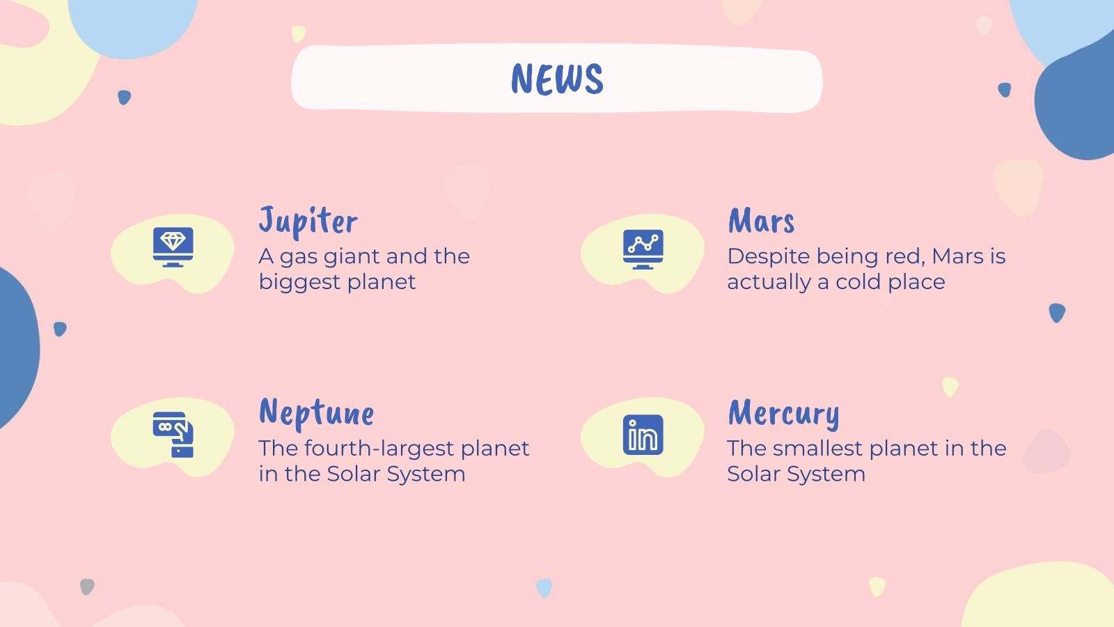 Lovely pastel newsletter | Google Slides & PPT template