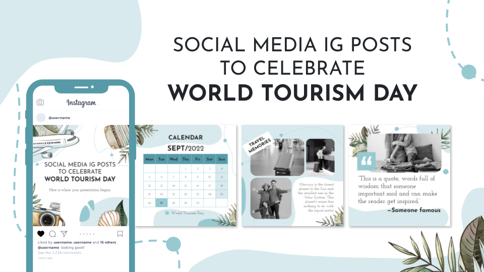 Social Media IG Posts to Celebrate World Tourism Day