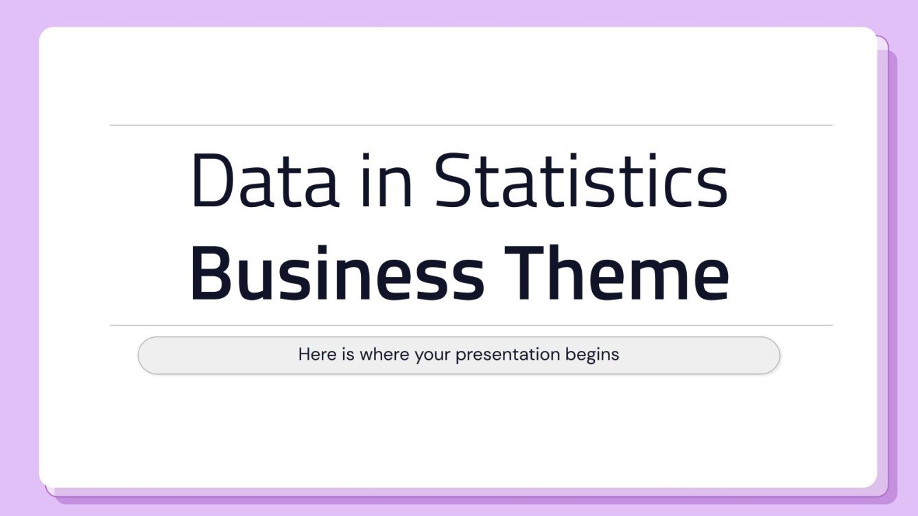 Data in Statistics Business Theme | Google Slides & PowerPoint