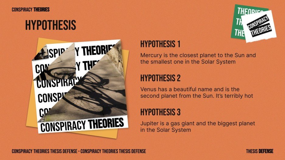 Conspiracy Theories Thesis Defense | Google Slides & PPT