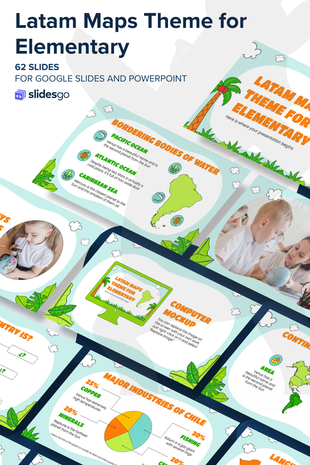 Latam Maps Theme for Elementary | Google Slides and PowerPoint