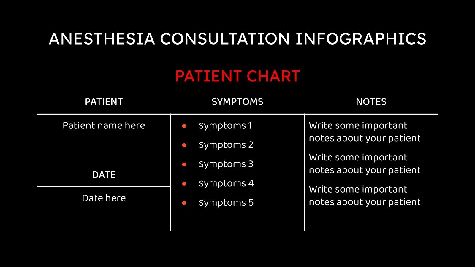 Anesthesia Consultation Clinic Infographics | Google Slides