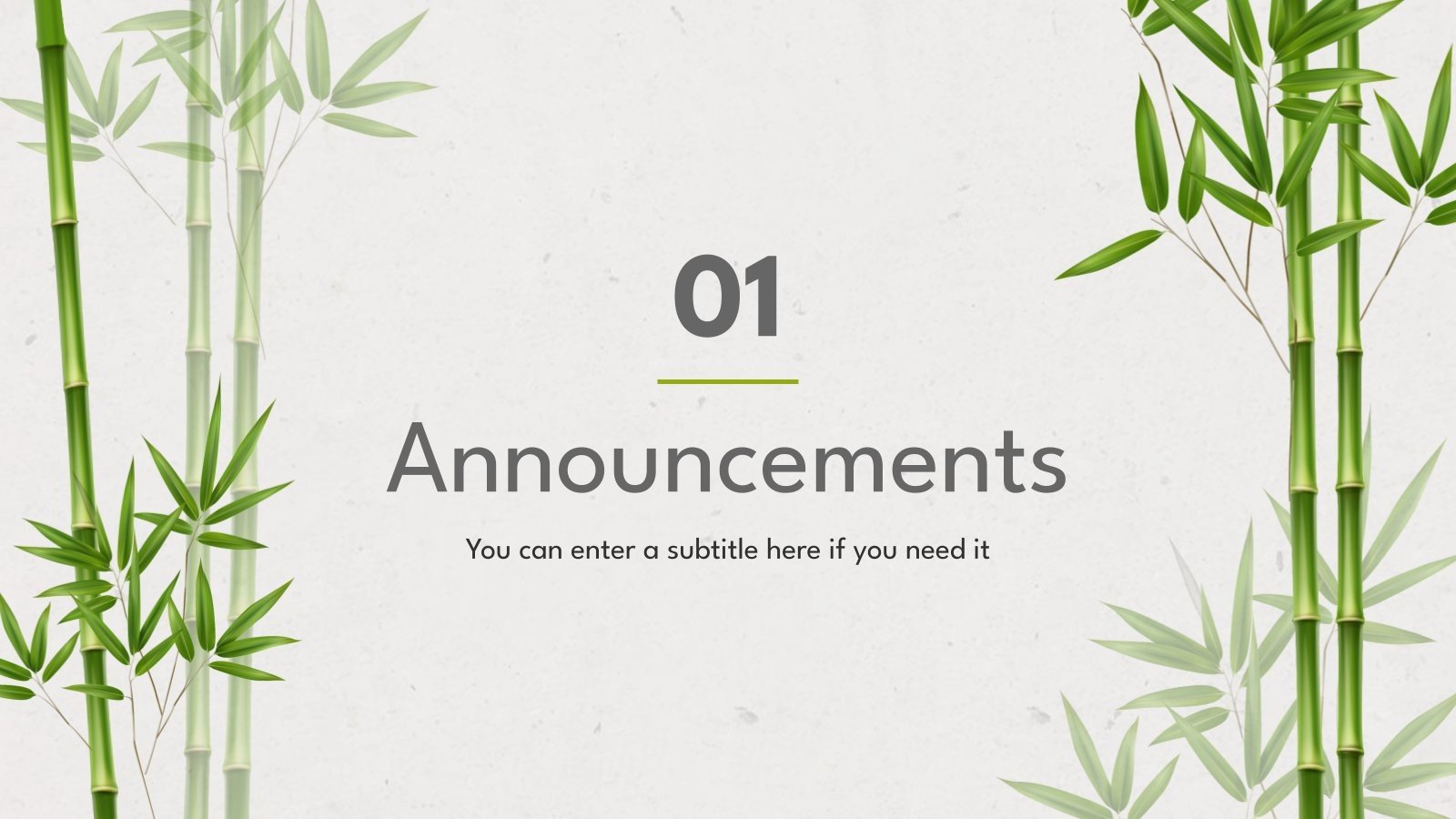 Bamboo Backgrounds Newsletter | Google Slides & PowerPoint