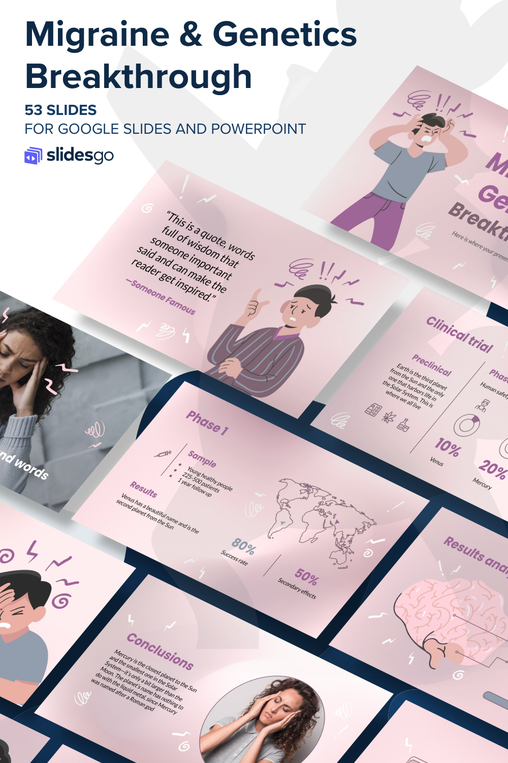 Migraine & Genetics Breakthrough | Google Slides & PowerPoint