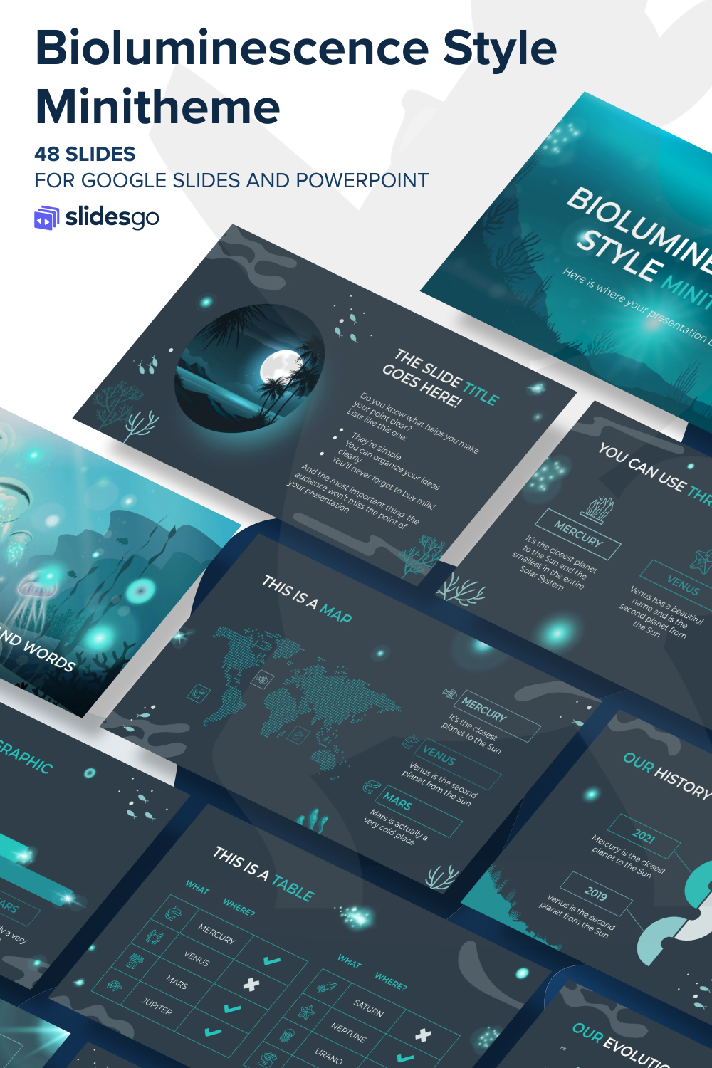 Bioluminescence Style Minitheme | Google Slides & PowerPoint