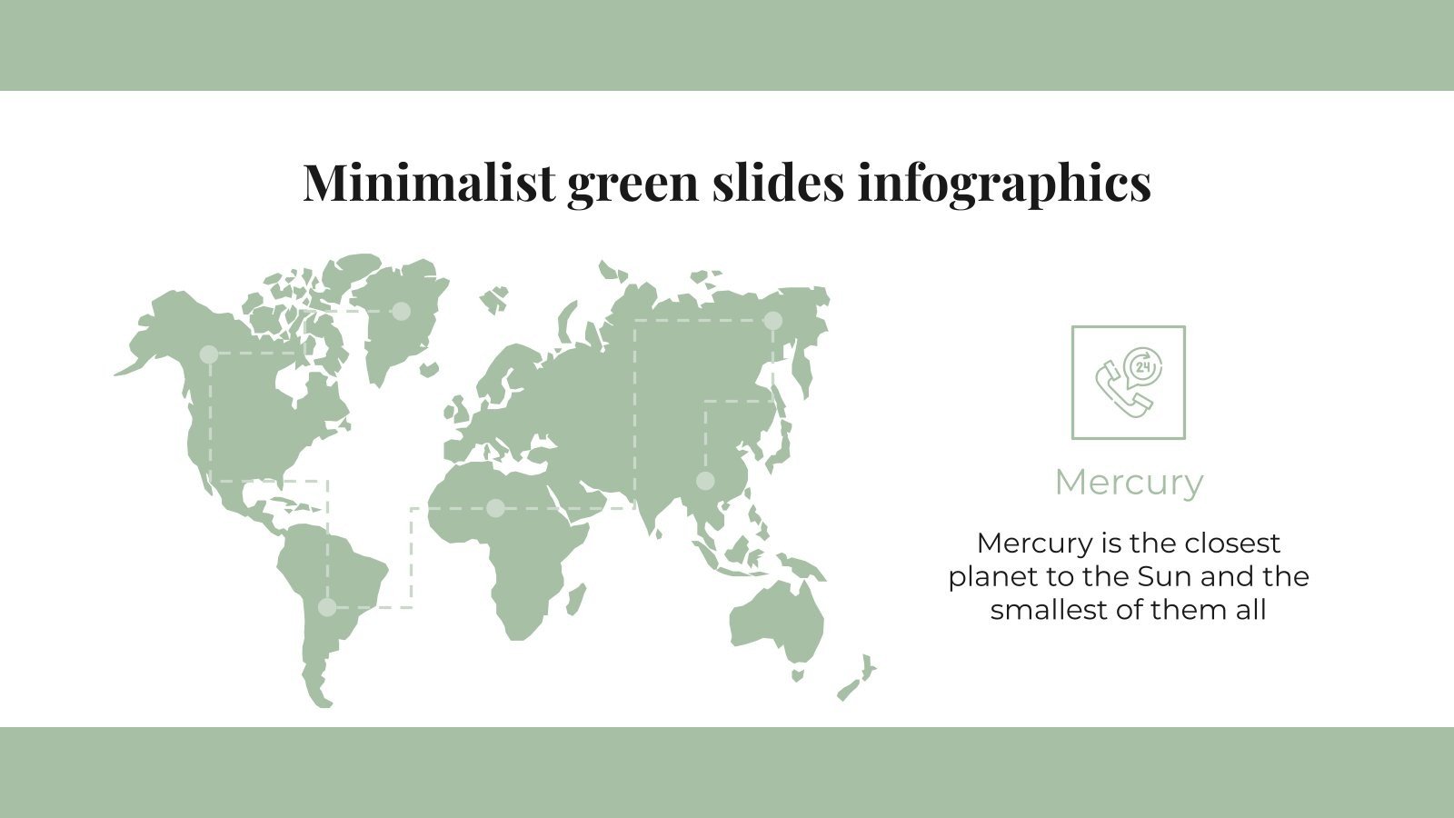Minimalist Green Slides Infographics | Google Slides & PPT