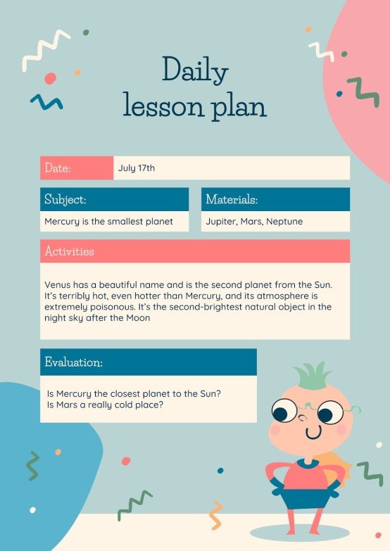 Detailed Lesson Plan for Pre-K | Google Slides & PowerPoint