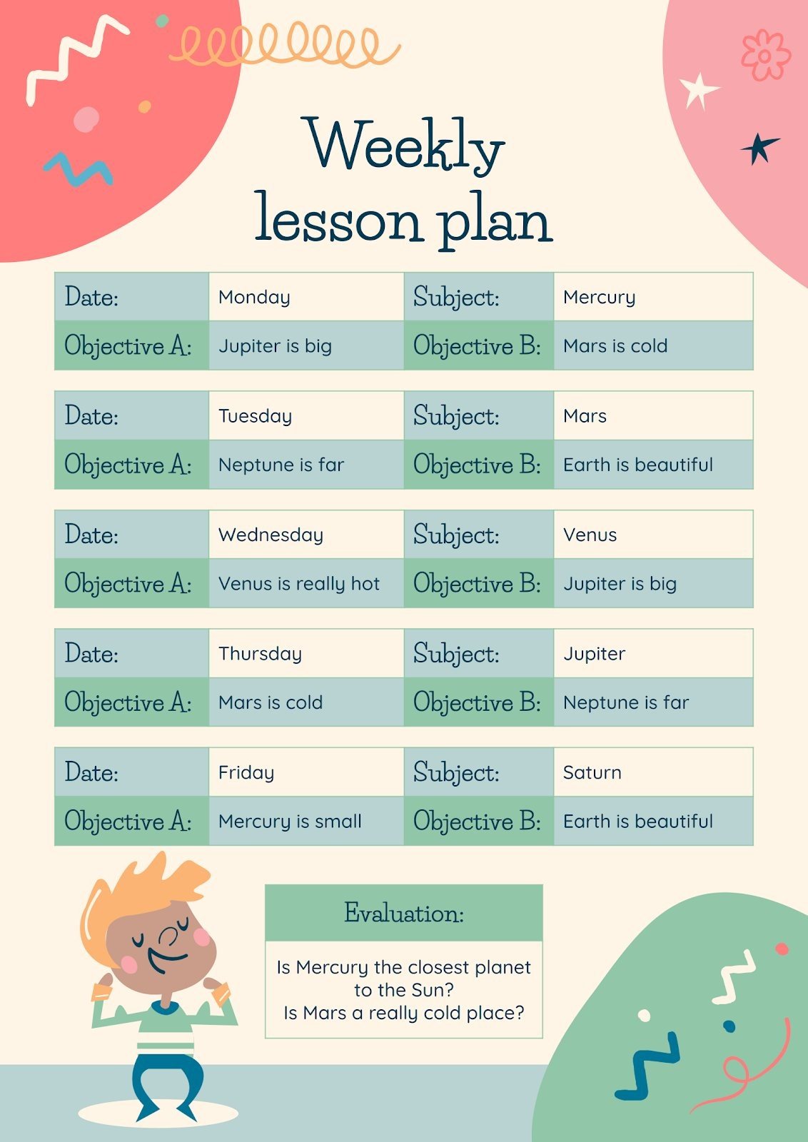 Detailed Lesson Plan for Pre-K | Google Slides & PowerPoint