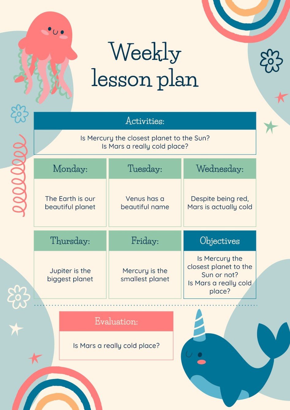Detailed Lesson Plan for Pre-K | Google Slides & PowerPoint
