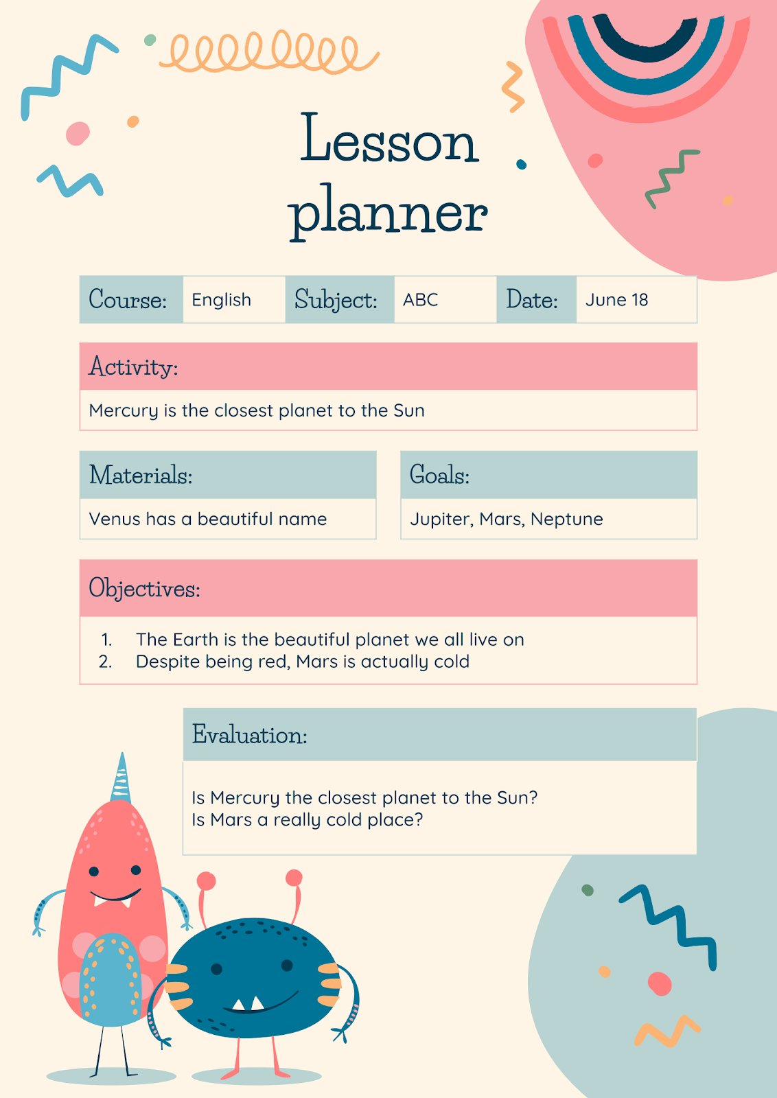 Planificador de clases detallado | Google Slides y PowerPoint