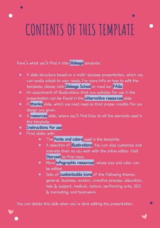 Colorful Love Letters Google Slides & PowerPoint template