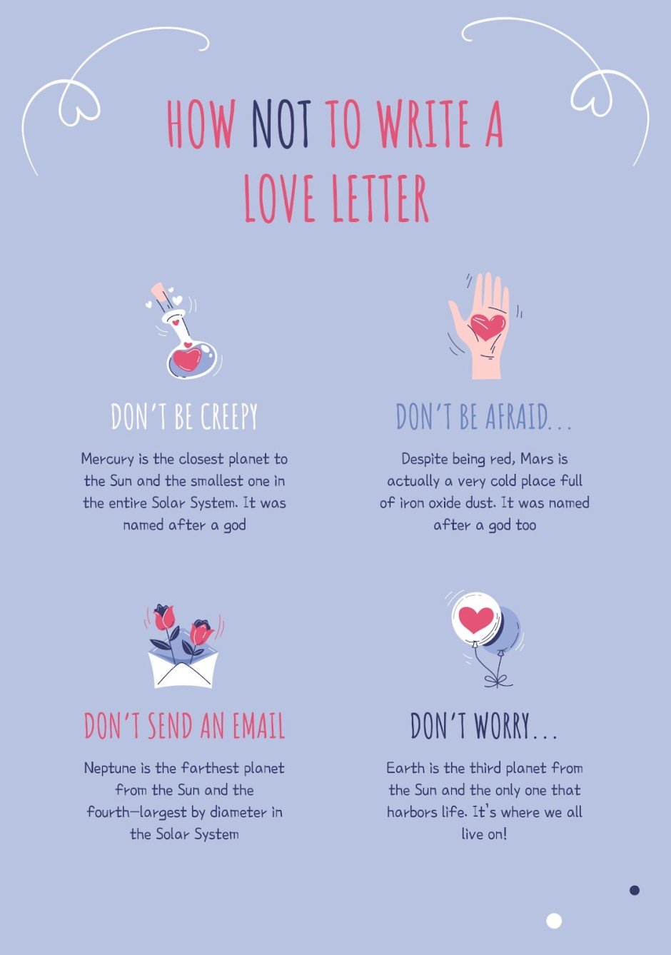 Colorful Love Letters Google Slides & PowerPoint template