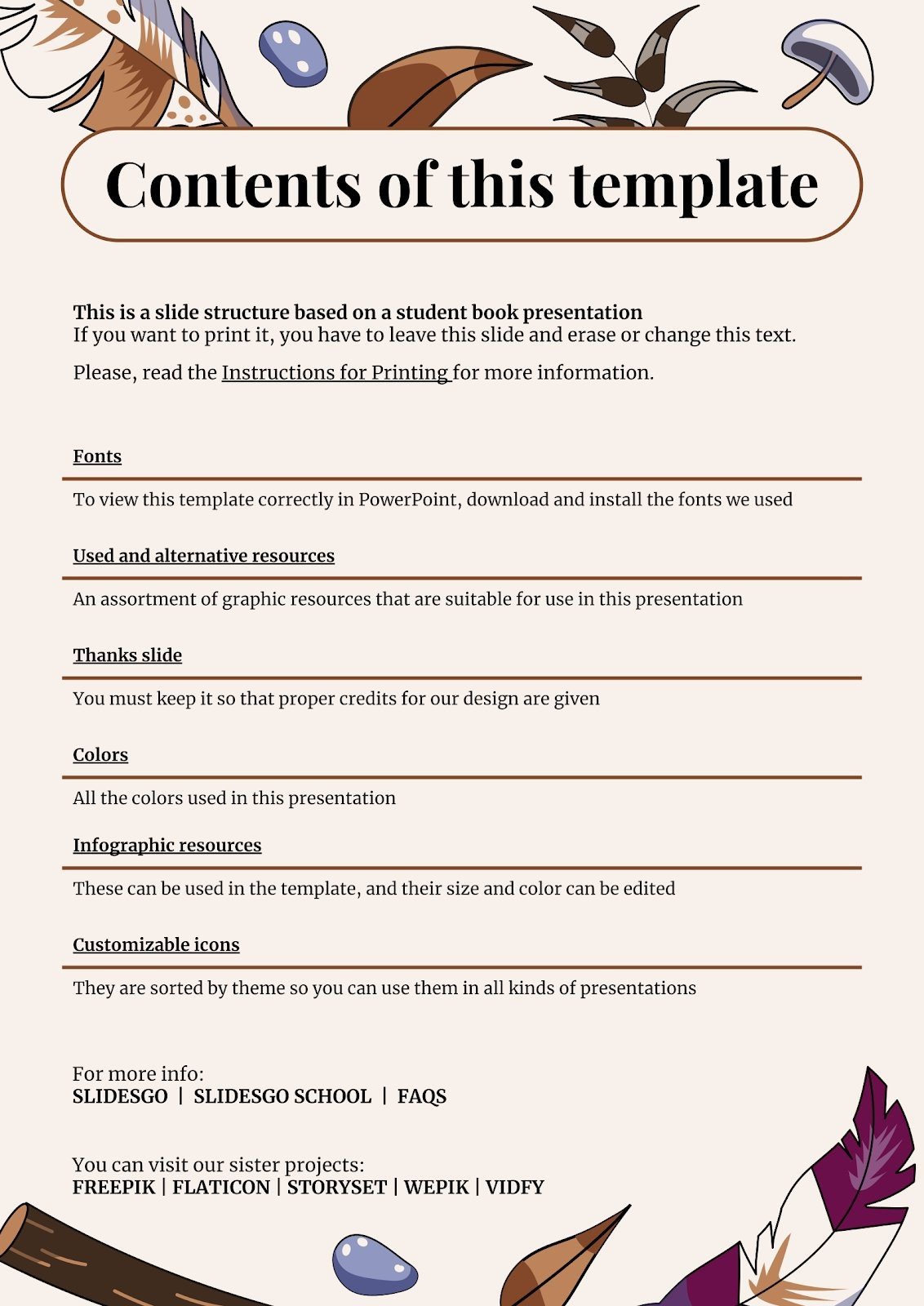 Boho Style Student Book | Google Slides & PowerPoint