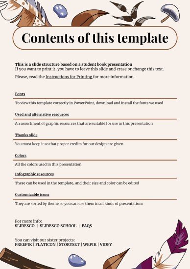 Boho Style Student Book | Google Slides & PowerPoint