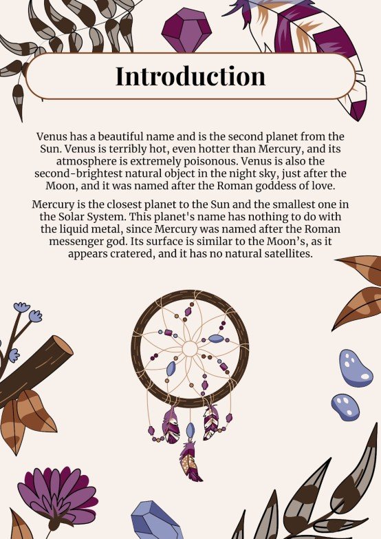 Boho Style Student Book | Google Slides & PowerPoint