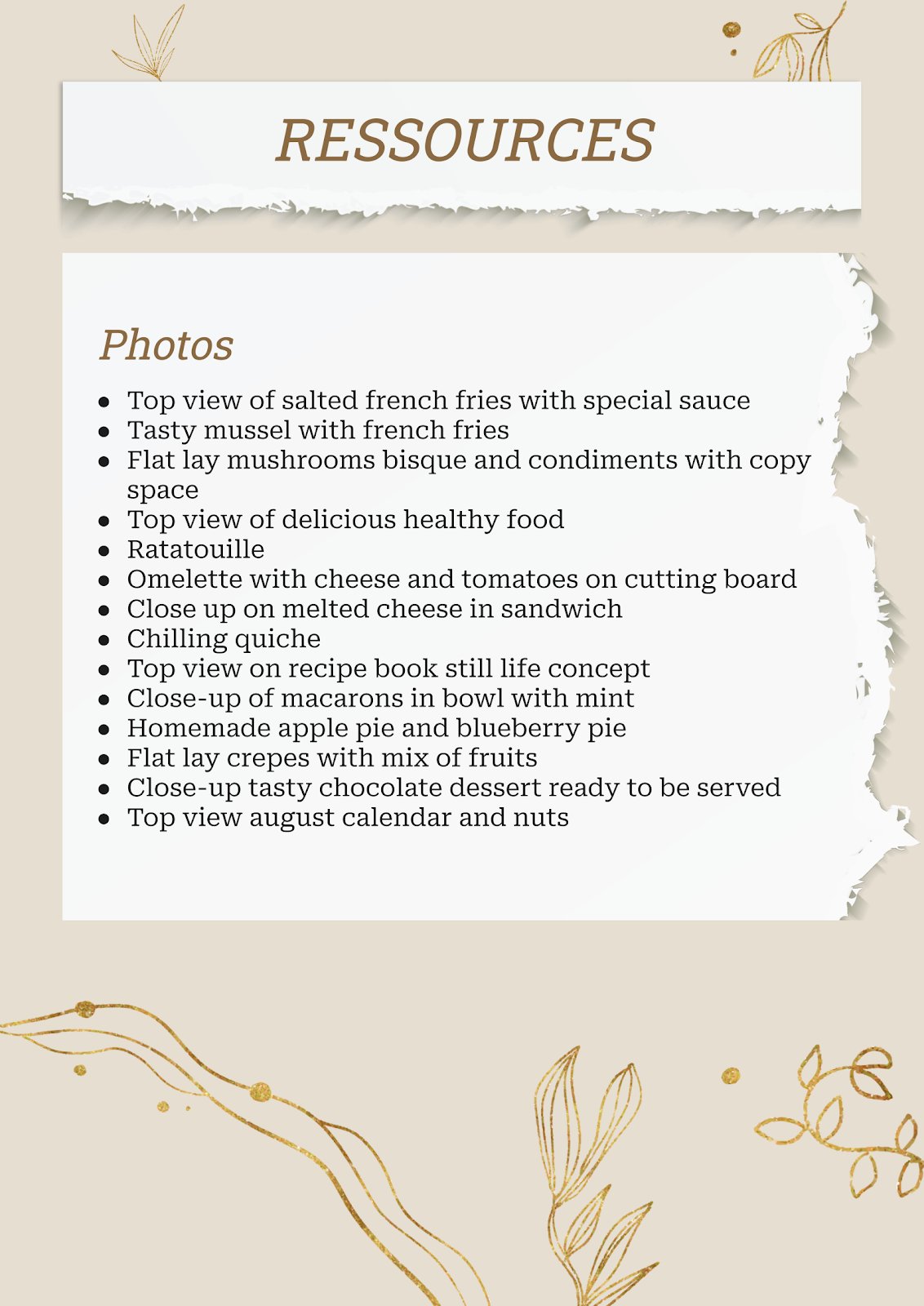 French Food Cookbook | Google Slides & PowerPoint